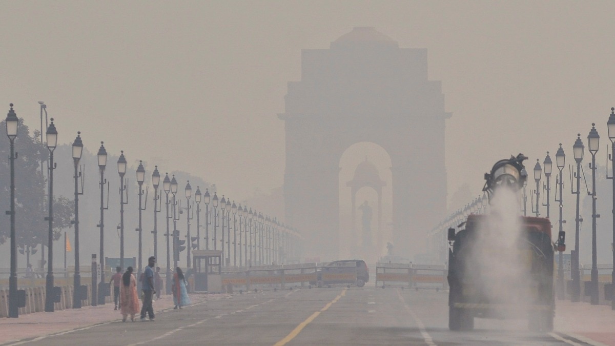 Smoke-smoke Delhi, AQI Crossed 350 In Many Areas, Fireworks Effect ...